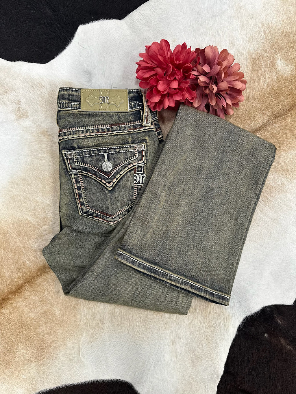 Miss Me Mid-Rise Vintage Blue Bootcut Jeans – Bitchin' Britches Boutique